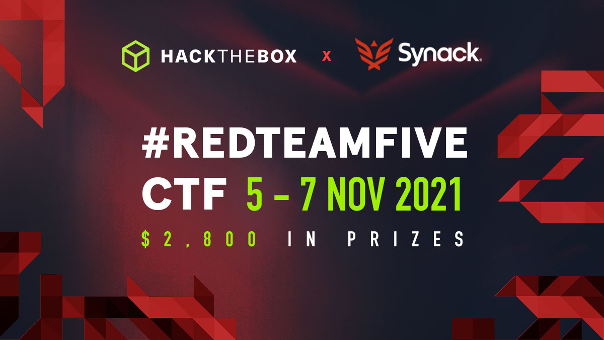 Hack The Box on Twitter: "We are excited to support the @SynackRedTeam Five #CTF! You still have ...