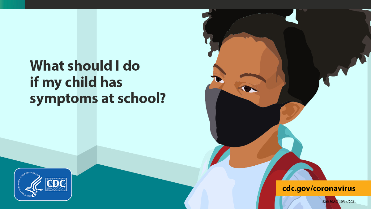 CDC on Twitter: "If your child has symptoms of #COVID19 at school, pick ...