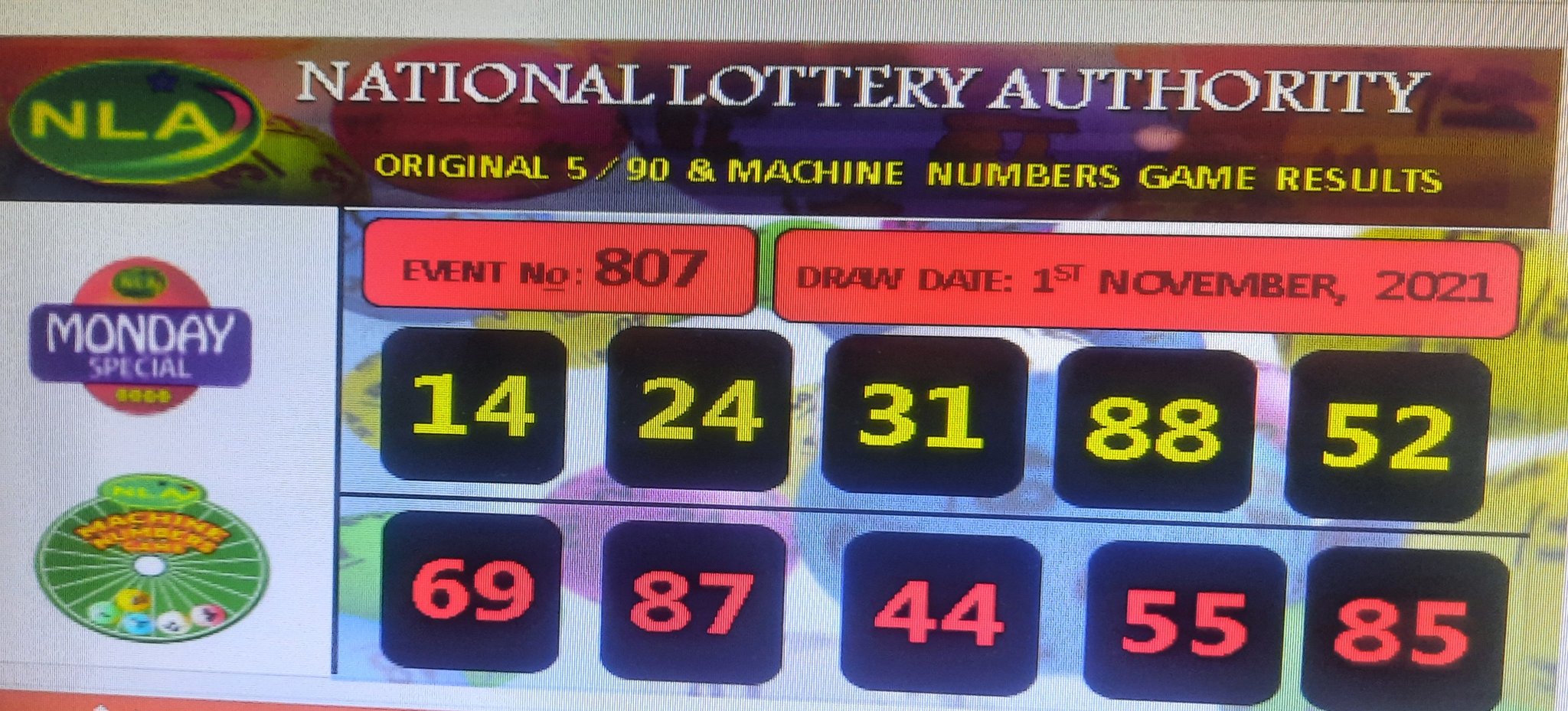 NLA on X Monday Special Results nla lotto lottery https t GppuzJb2ln X