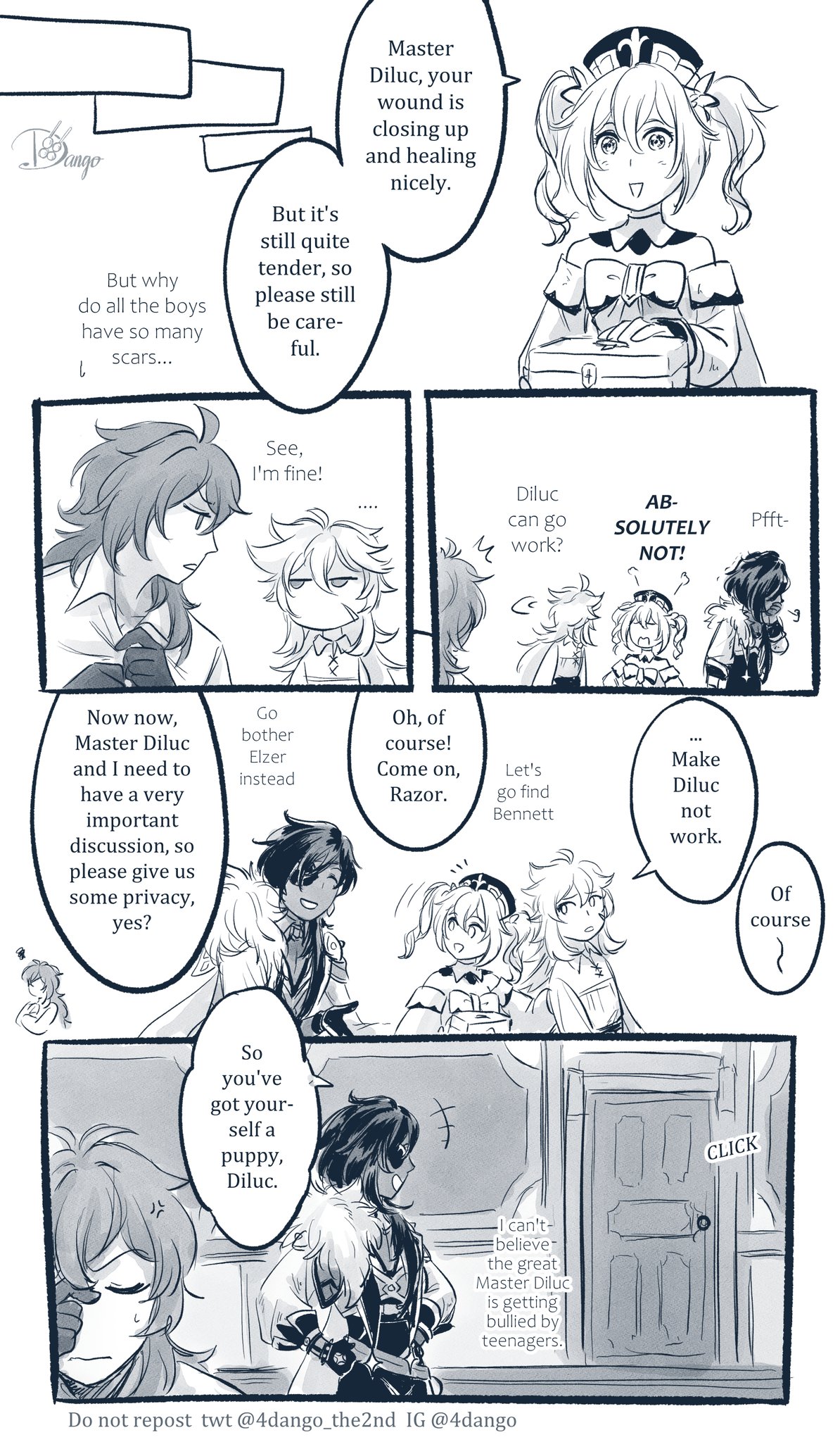 Dango is working on book on Twitter: "[Part 41/?] The part with the Fatui on Dragonspine is just ...