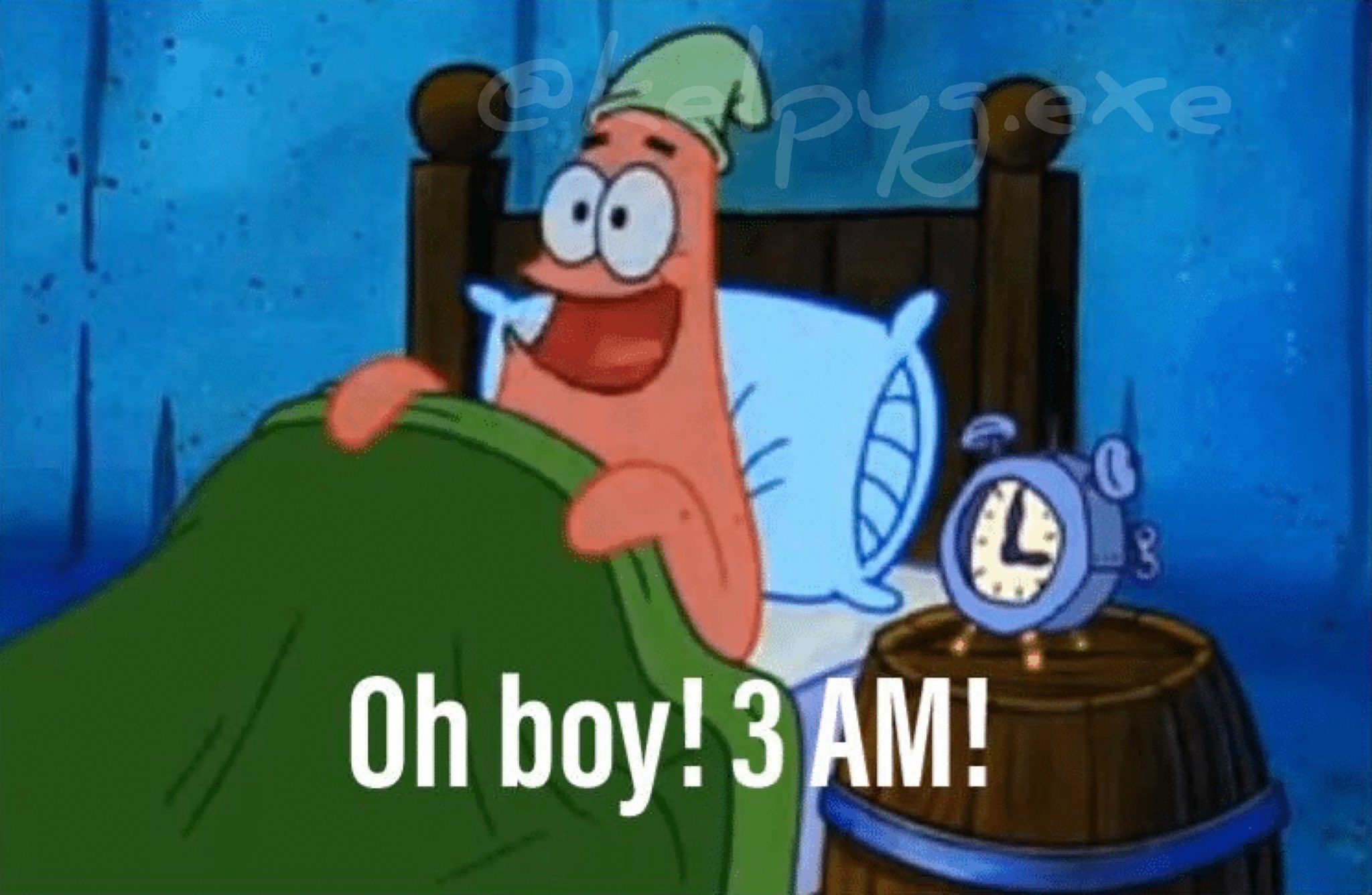 Patrick Star Waking Up