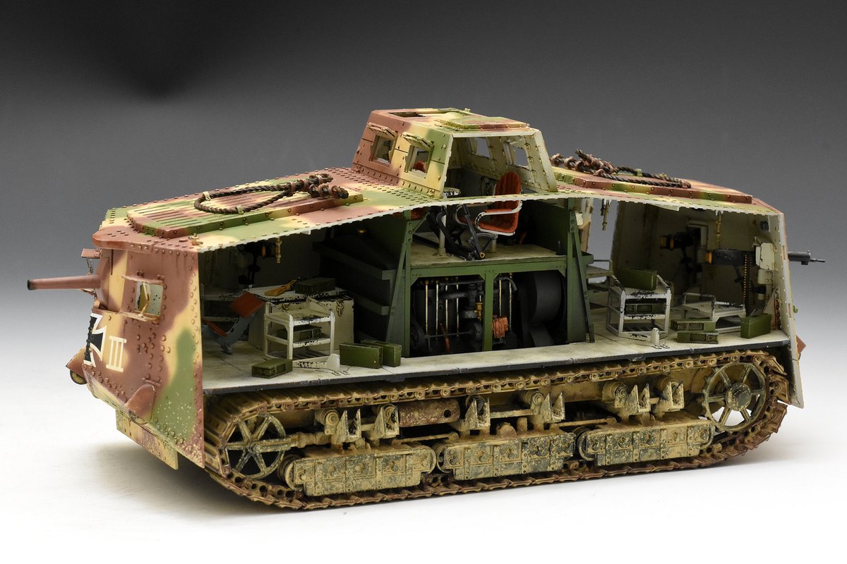 MENG on Twitter: "MENG’s MOST LIKED 2021年月次コンテスト10月作品 16番 韓享良「 German A7V with interior」…