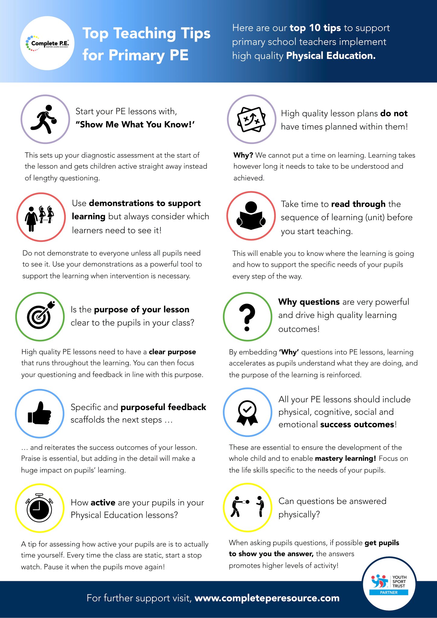 Complete P.E. on Twitter: "🎓 Primary school teachers, here is a ...