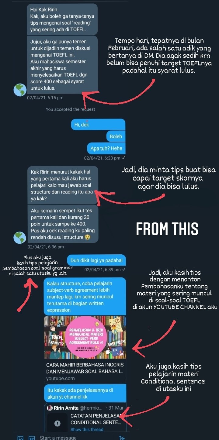 English with Miss Ririn on Twitter: "Masya Allah Alhamdulillah, aku bersyukur banget akun ...