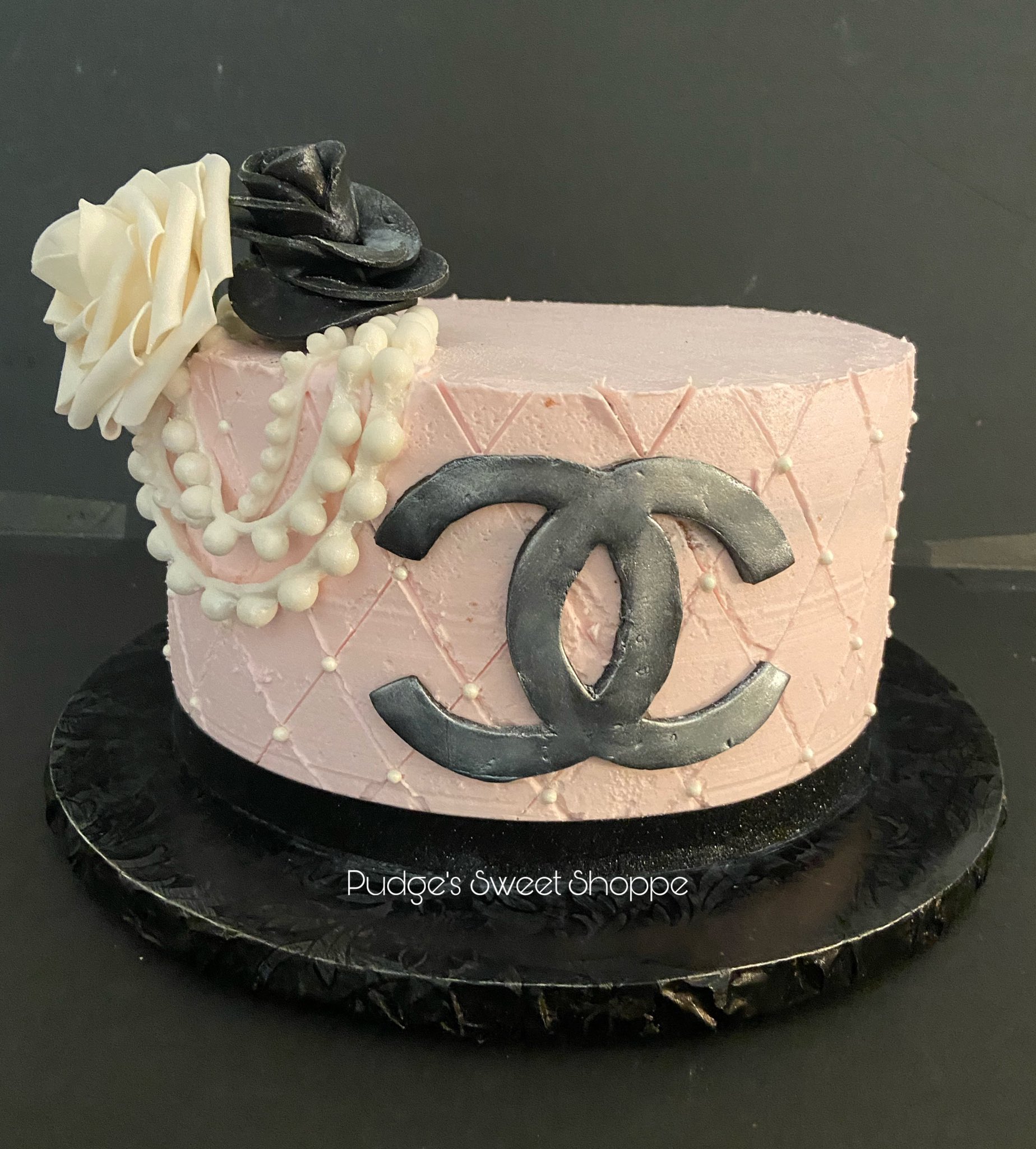 Chanel Inspired Cake