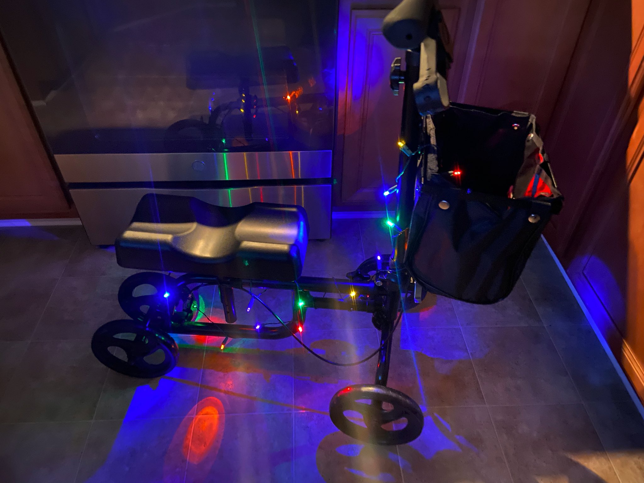 Decorated Knee Scooter