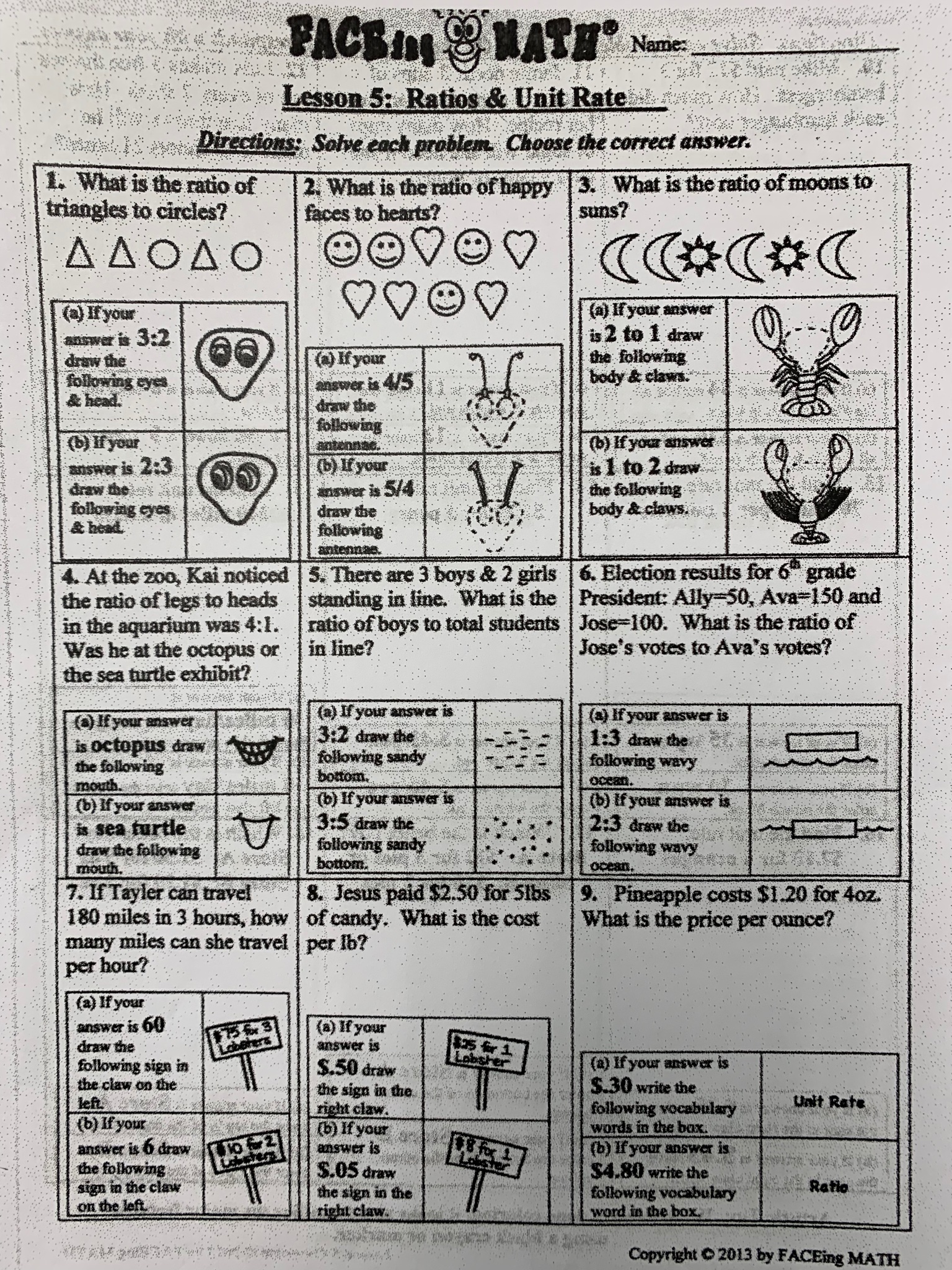 Faceing Math Worksheets 3rd Grade Addition Etsy