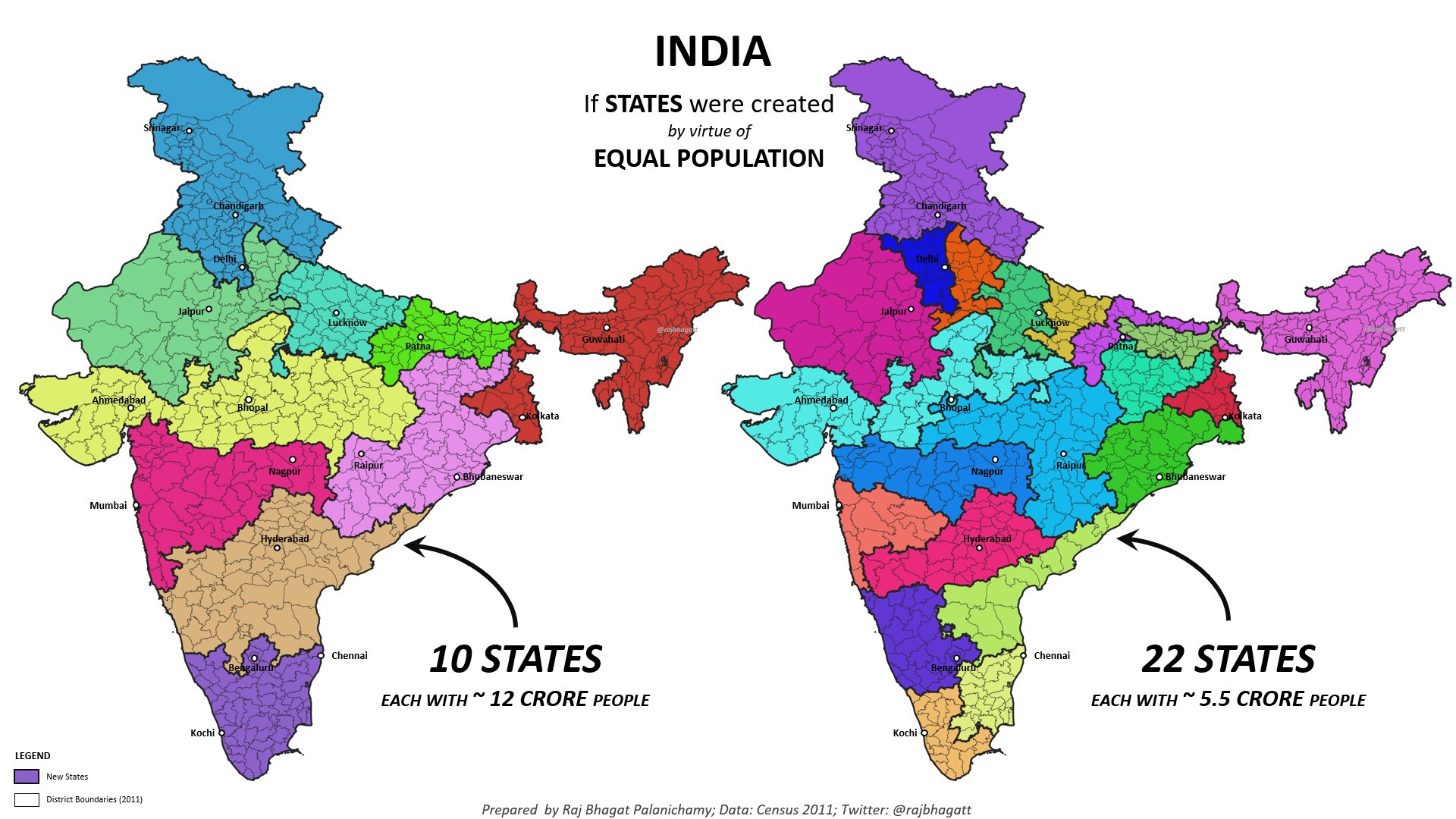 India Divided Into Regions Of Equal Maps On The Web, 54% OFF