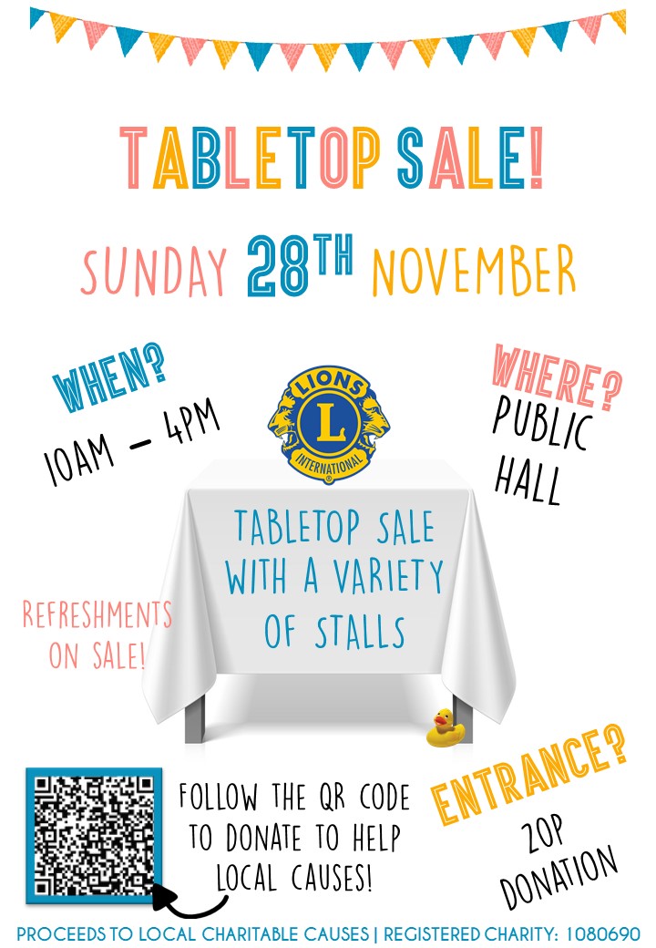 Table Top Sale Poster Template