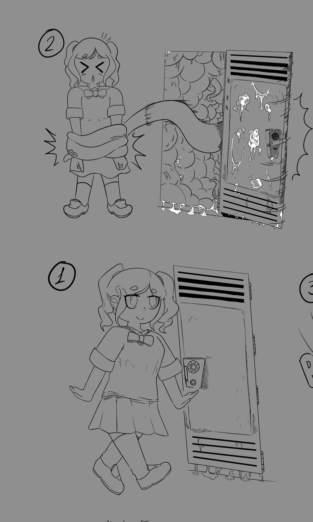 Gold boi 🔞|(COMMS OPEN!!)| on Twitter: "Wip of a short comic of tentacle locker im making Happy ...