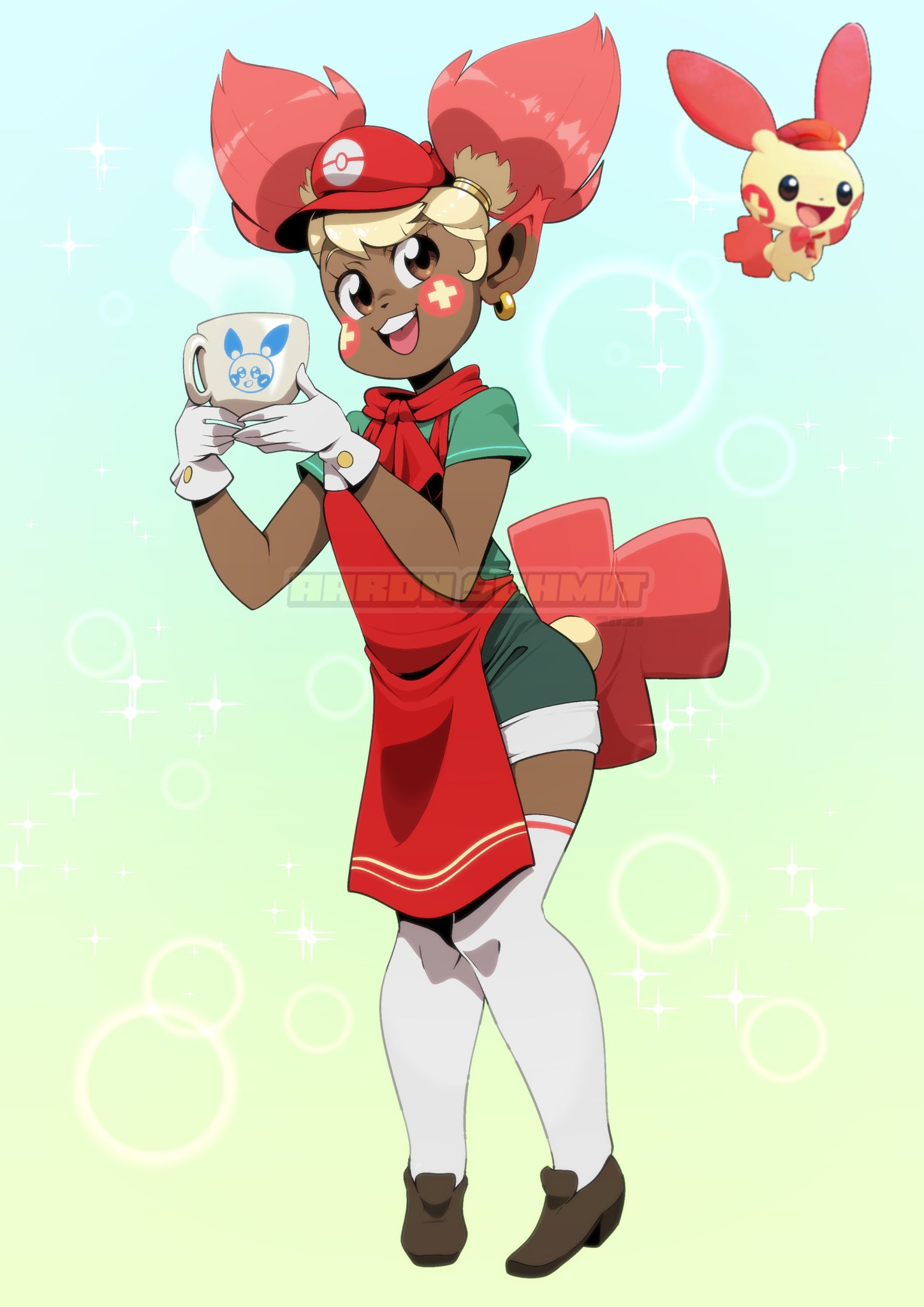 Plusle And Minun Gijinka 1296