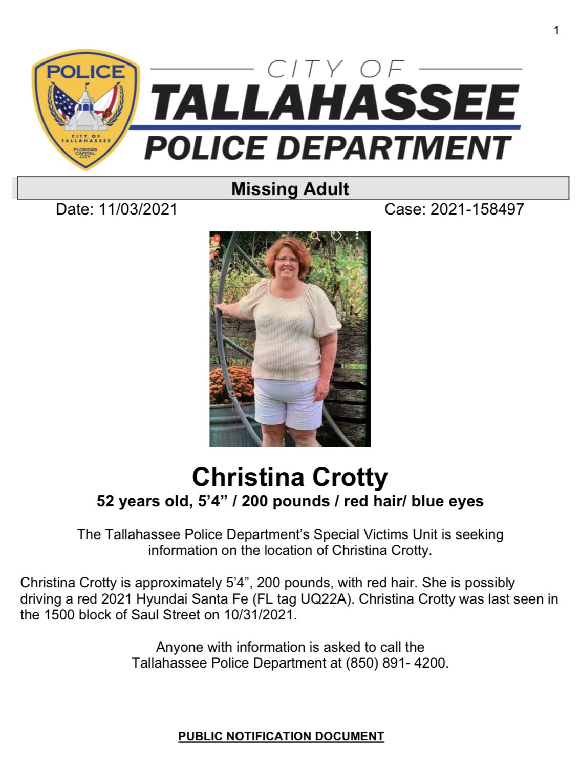 Tallahassee Police On Twitter Please Share To Help Locate This
