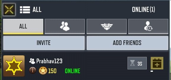Invite Friends Button
