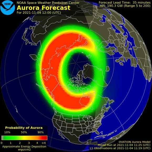 Aurora Borealis Map
