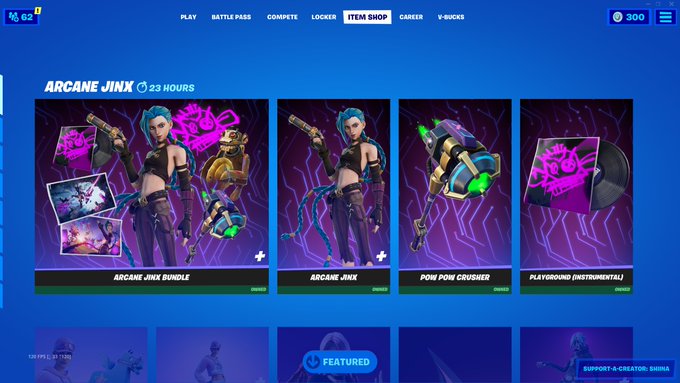 Fortnite Jinx skin artwork may have teased return of Aerial Assault ...