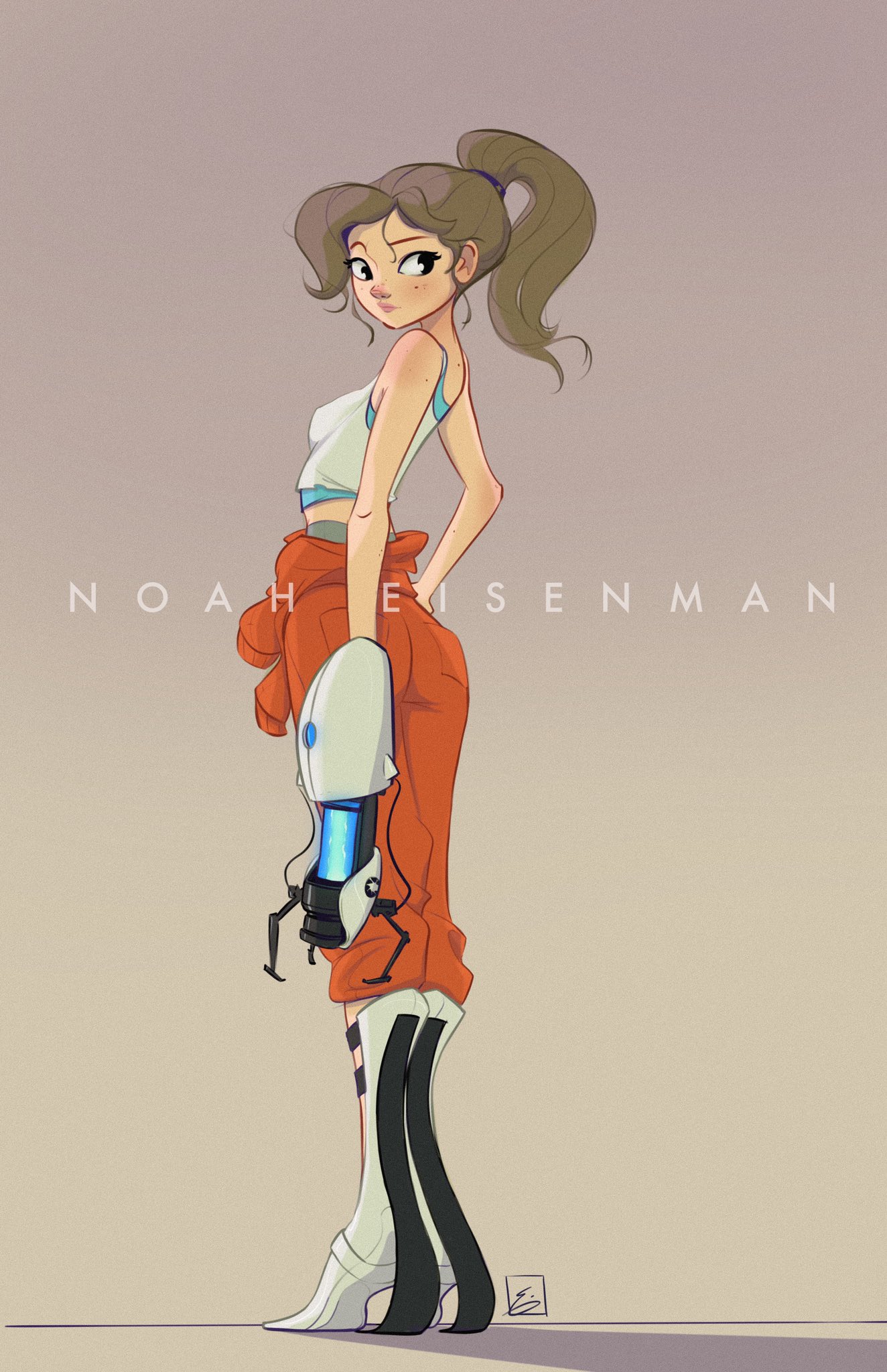 Portal 2 Chell Concept Art
