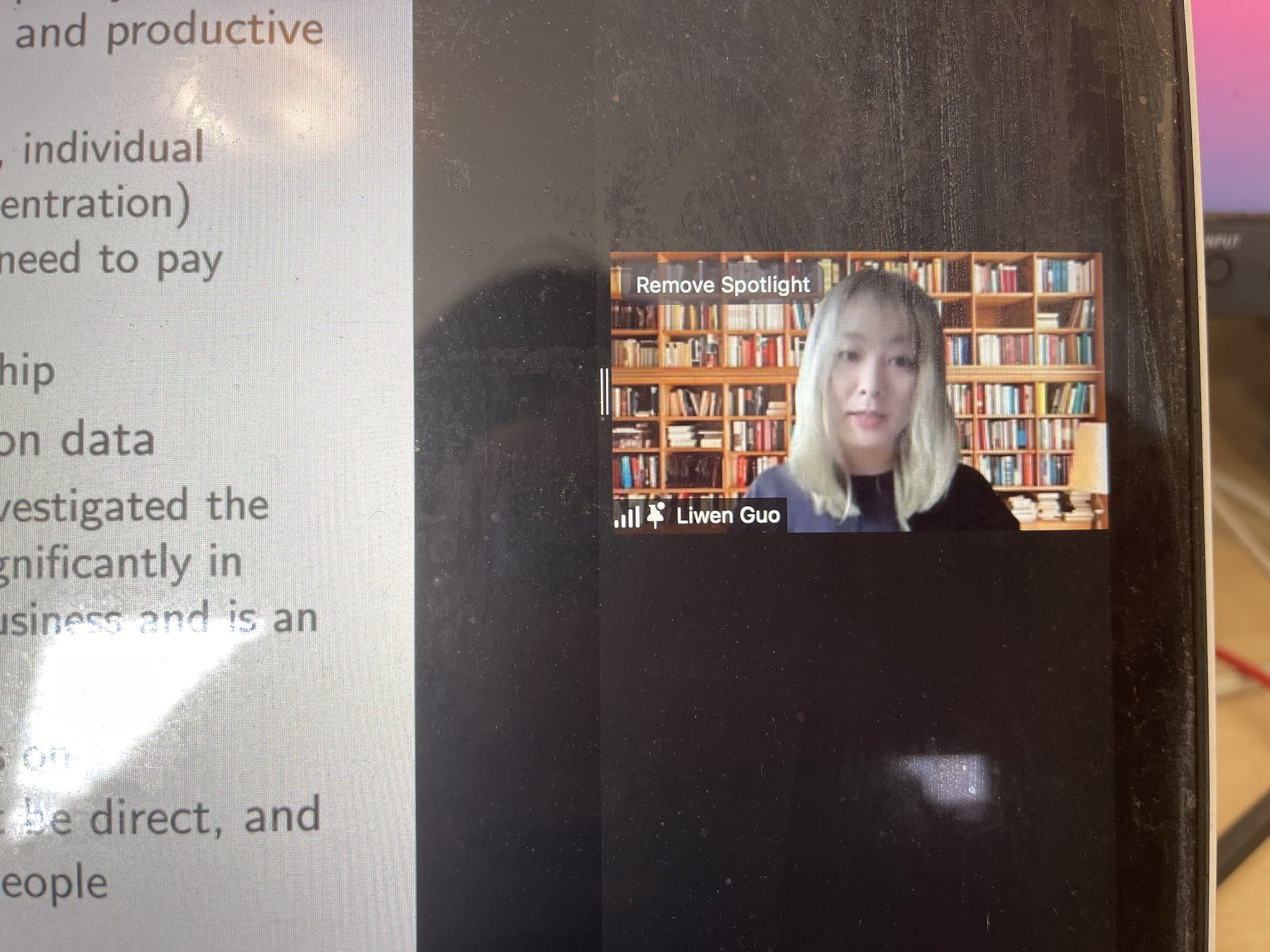 Bingqin Li on Twitter: "Liwen Guo on Air Pollution and Entrepreneurship @Zhiming_Cheng #aspc21 ...