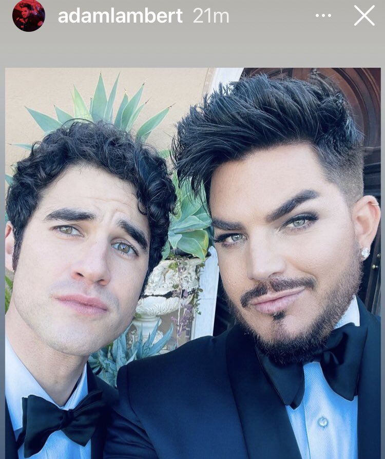 Chris Colfer And Adam Lambert