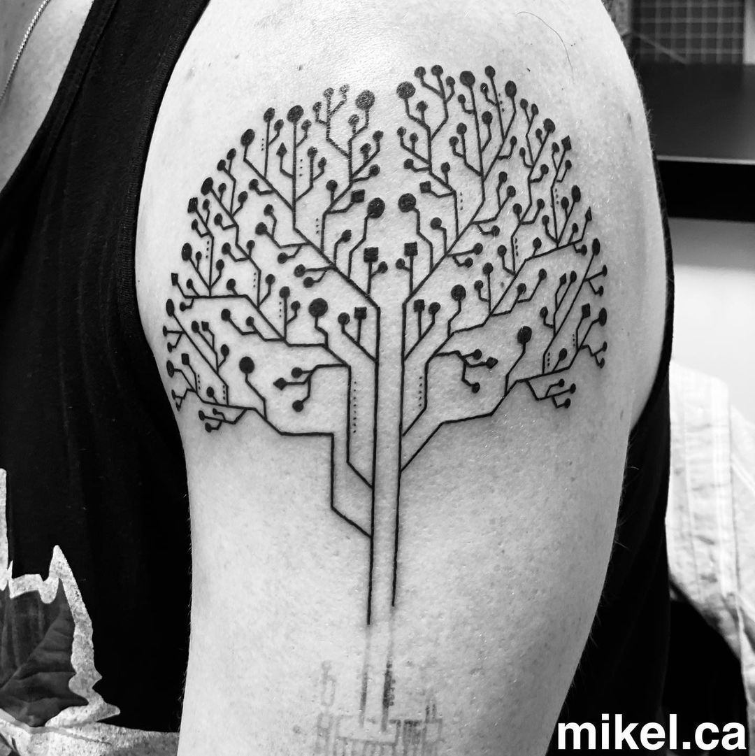 Sacred Geometry Tree Tattoo