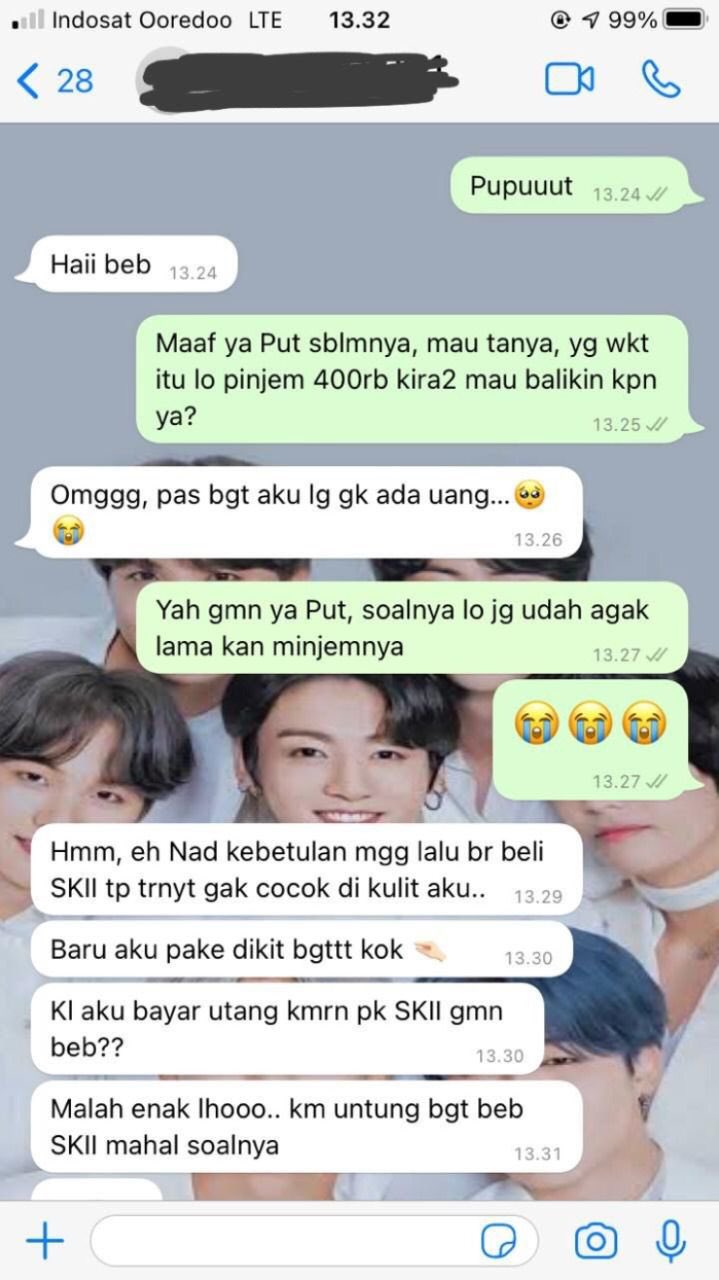 AREA JULID on Twitter: "WDYT? Tmn gue hobi ngutang, tp tiap hari update unboxing paket. Pas gue ...