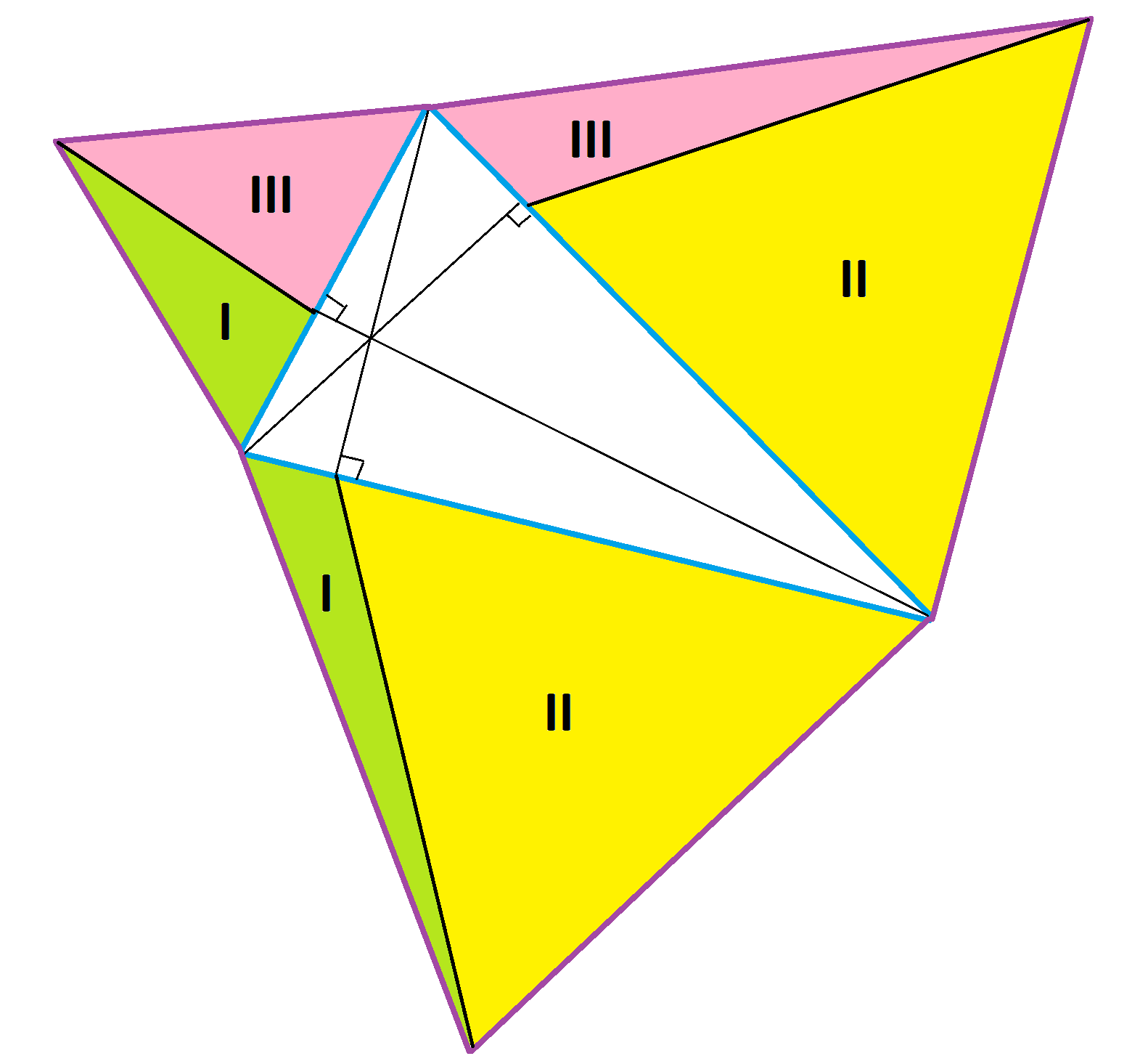 Equilateral Triangle Showing Three Altitudes