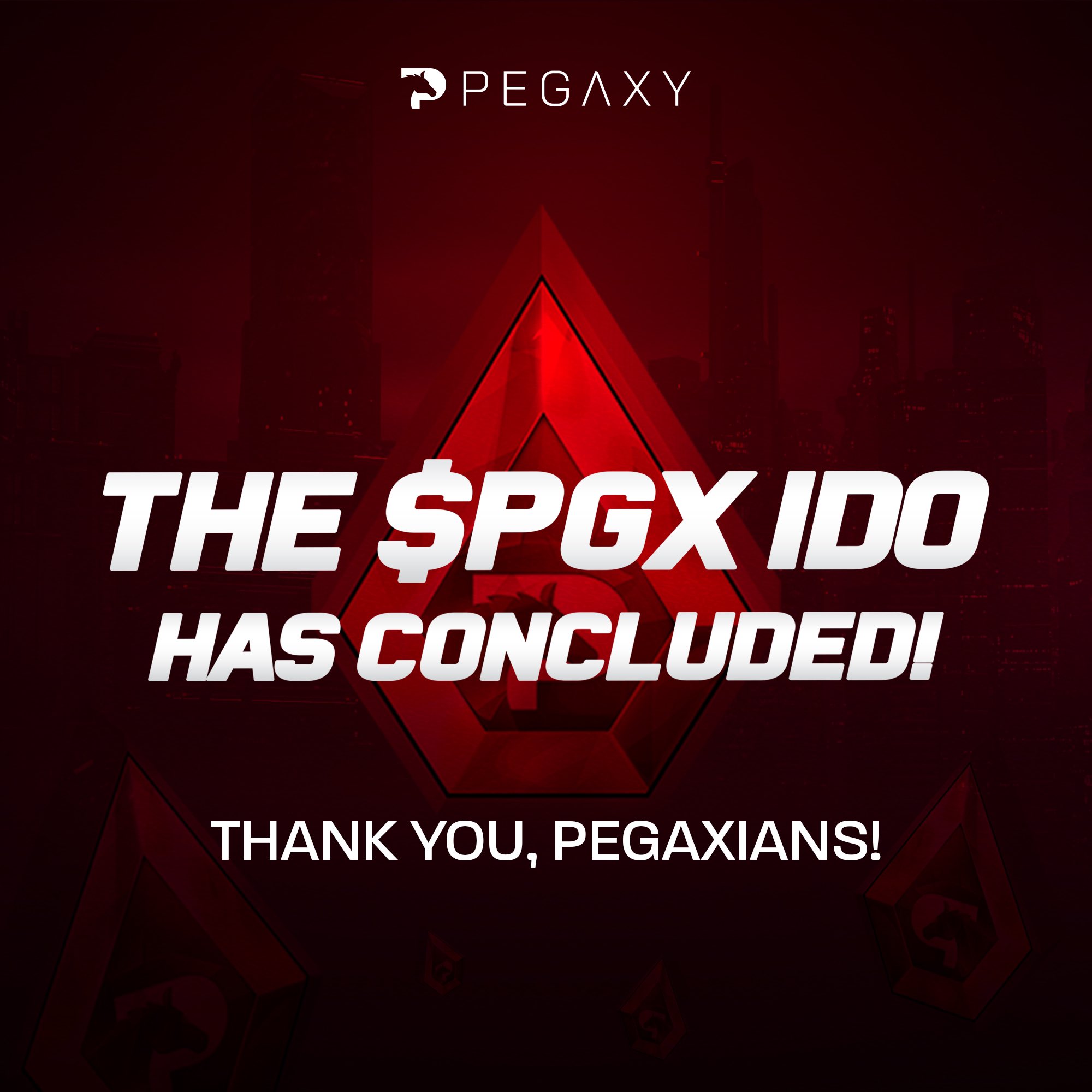 Pegaxy on Twitter: "The $PGX IDO has successfully concluded. 😤 A massive thank you to everyone ...