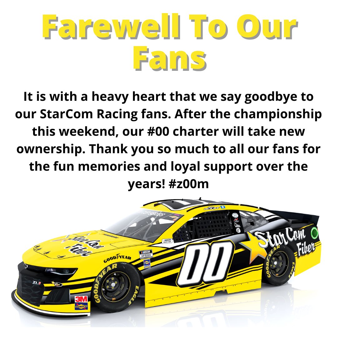 StarCom Racing to leave the Cup Series after charter goes to different ...
