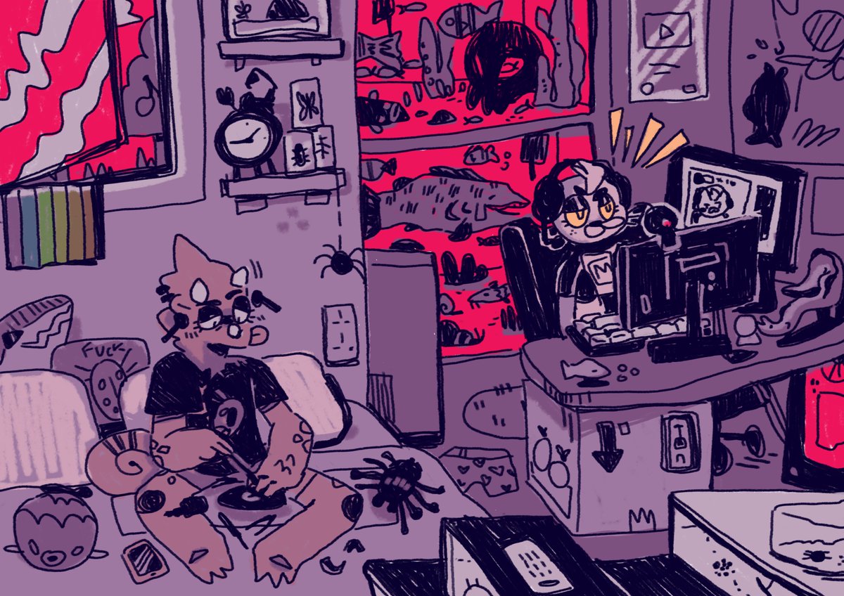 「brb abt to get into animal crossing agai」|toast 🍞 LOOKOUTS OUT NOW!!のイラスト