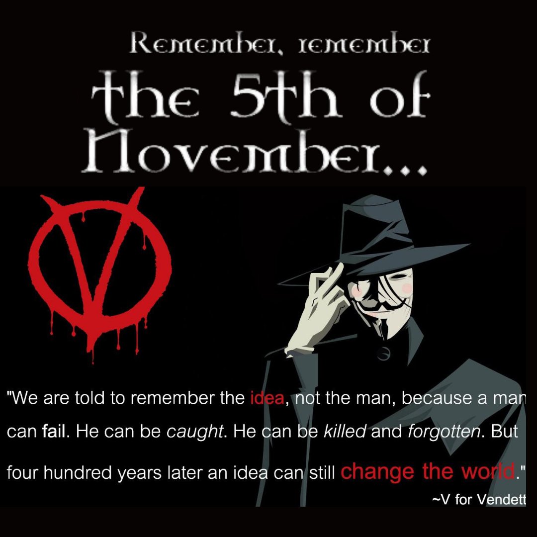 V For Vendetta Quotes Remember Remember The 5th Of November