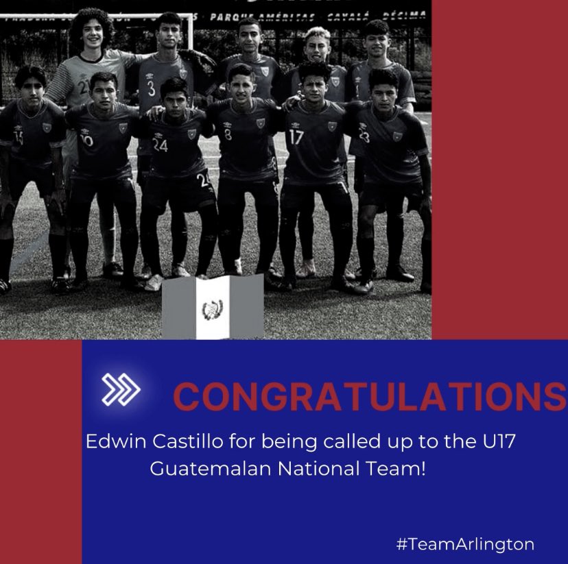 Arlington Soccer on Twitter: "Congratulations to Edwin Castillo on being called up for the U17 ...