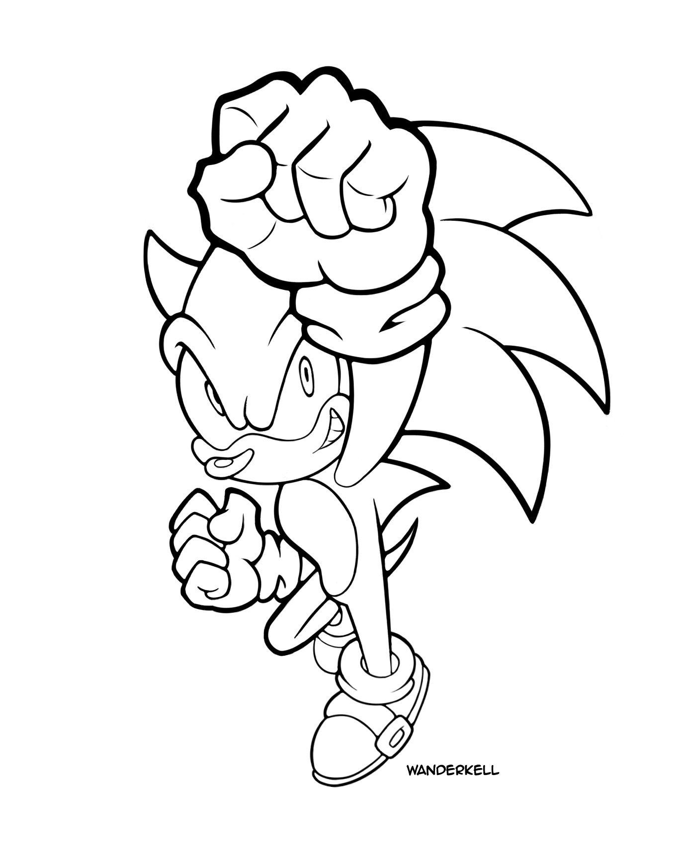 Sonic Outline Tattoos Sonic Tattoo Design Ideas Images