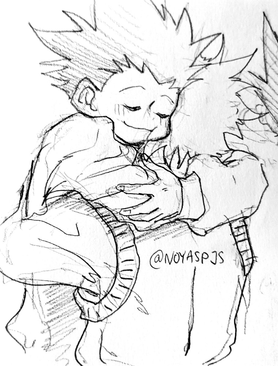 「Since there's no canon killugon hug, here you go #hxh 」pj's art ️の漫画