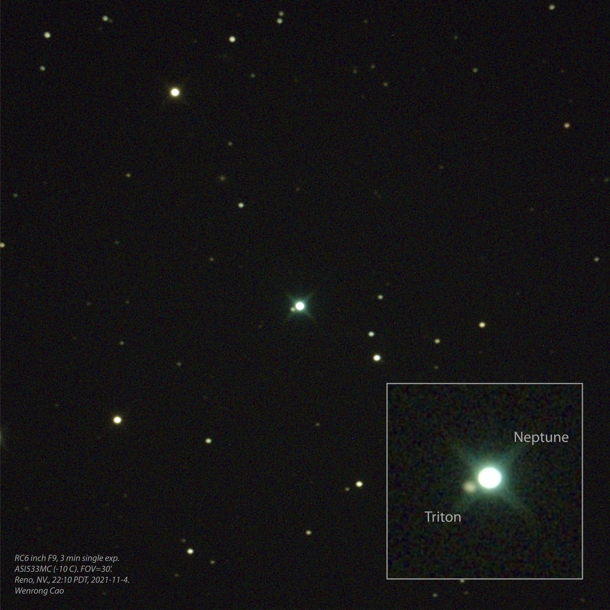 Saturn Through 6 Inch Telescope