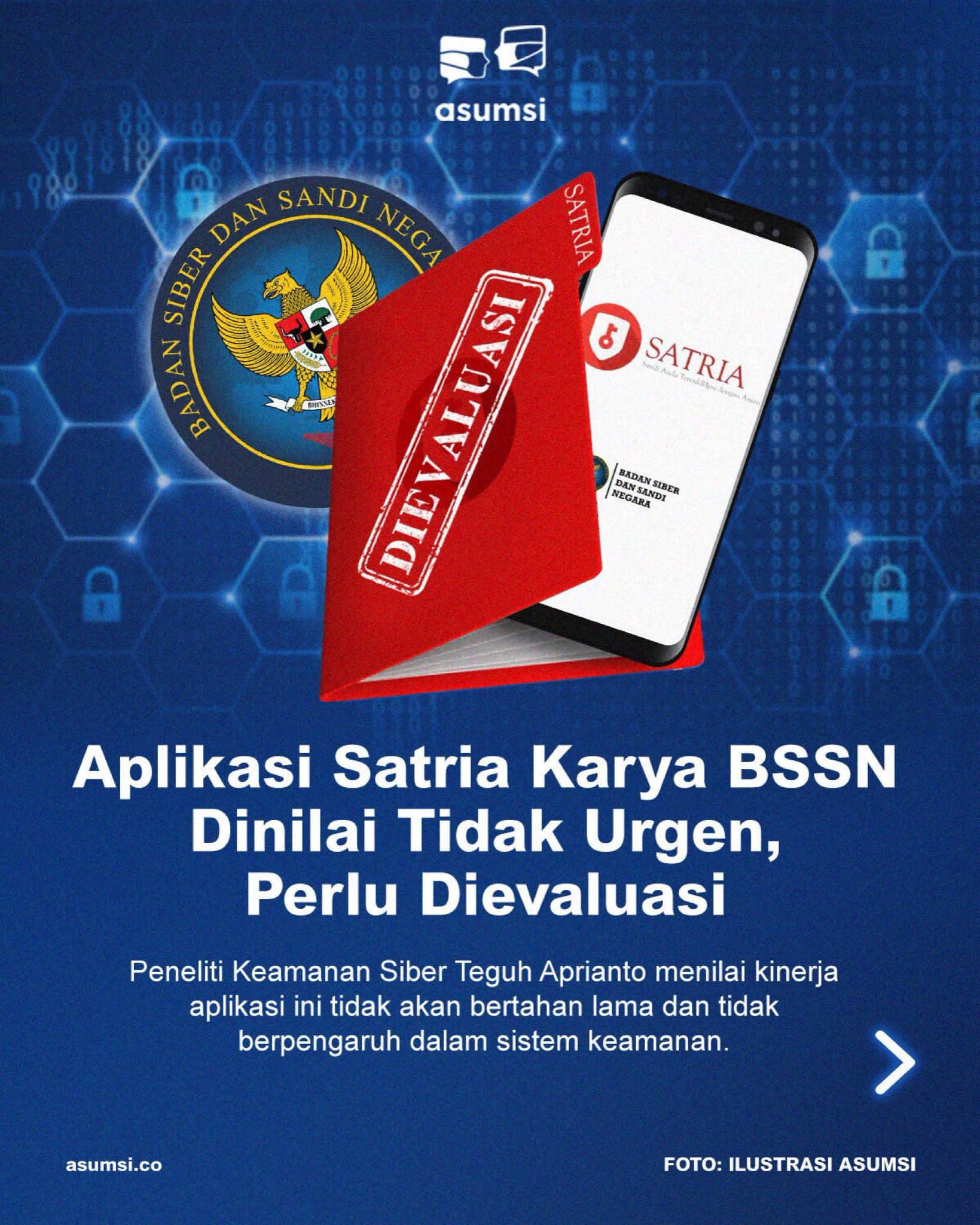 Asumsi on Twitter: "Badan Siber dan Sandi Negara (BSSN) resmi merilis aplikasi pengelola ...