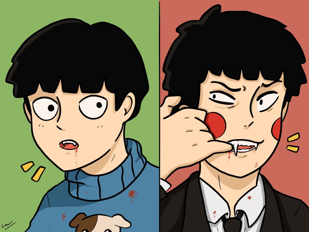 「Vampire Mob brainrot🩸 When Dimple poss」|MOB! 🥦 ️の漫画