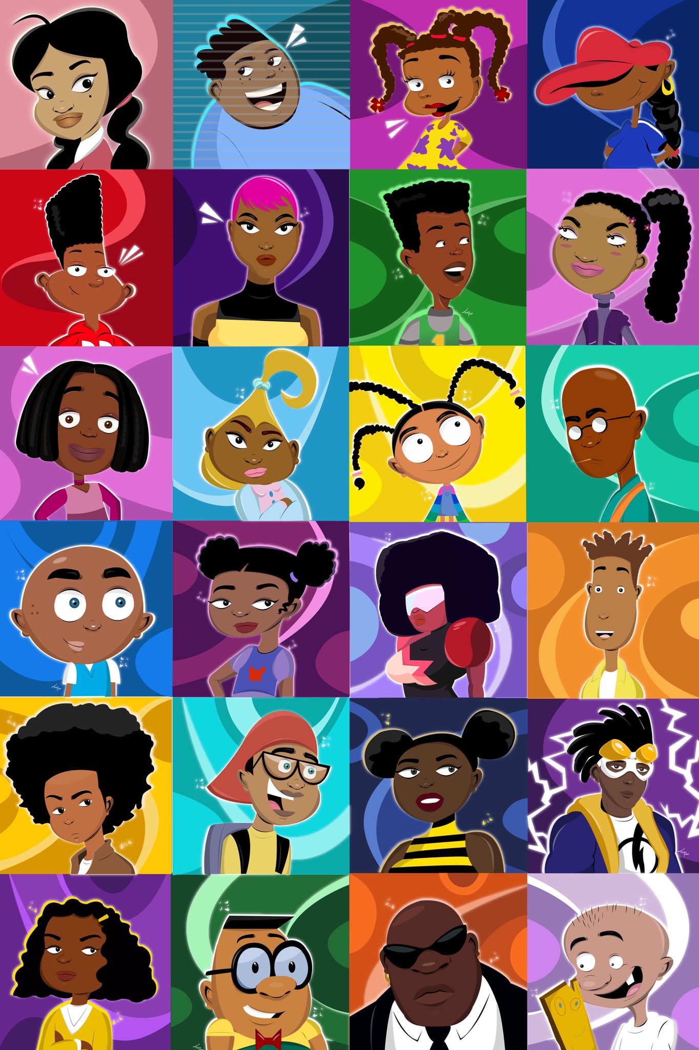 Black Cartoon Characters Male