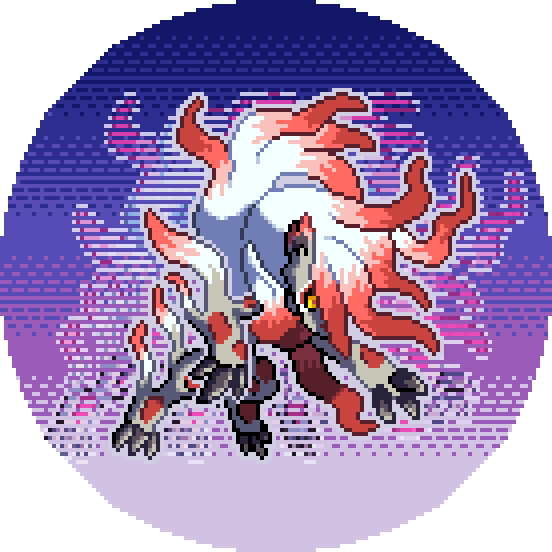Entei Pixel Art Grid