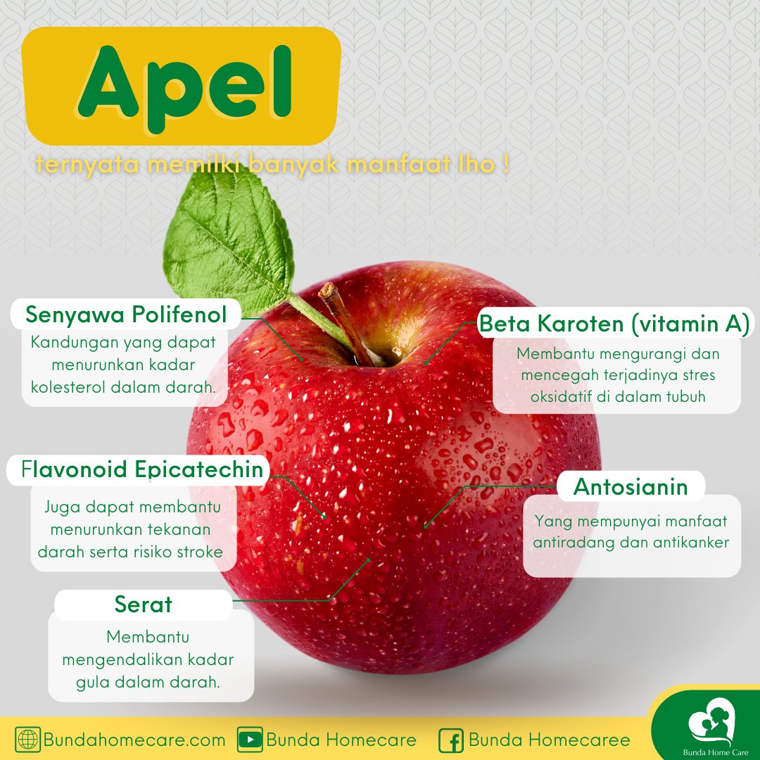 Buah Apel Merah Mengandung