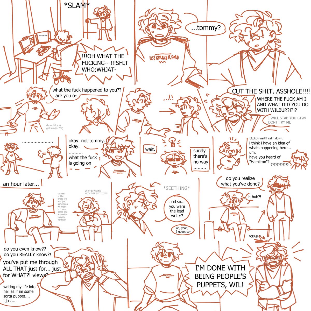 「part 2 of crimeboys swap au !! c!tommy meets cc!wilbur, angs」dakotaの漫画