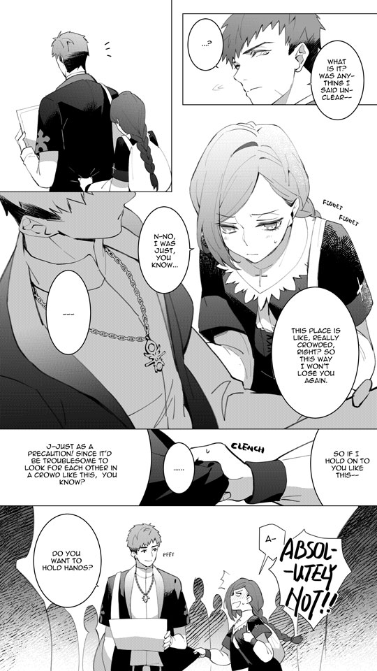 random omizu au without context] handholding is so lewd 」Tooayaの漫画