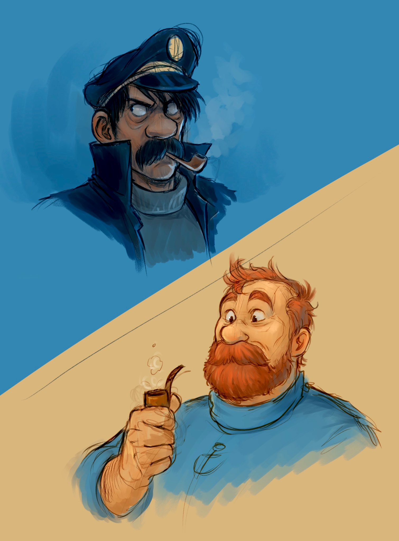 Archibald Haddock How To Draw Captain Haddock