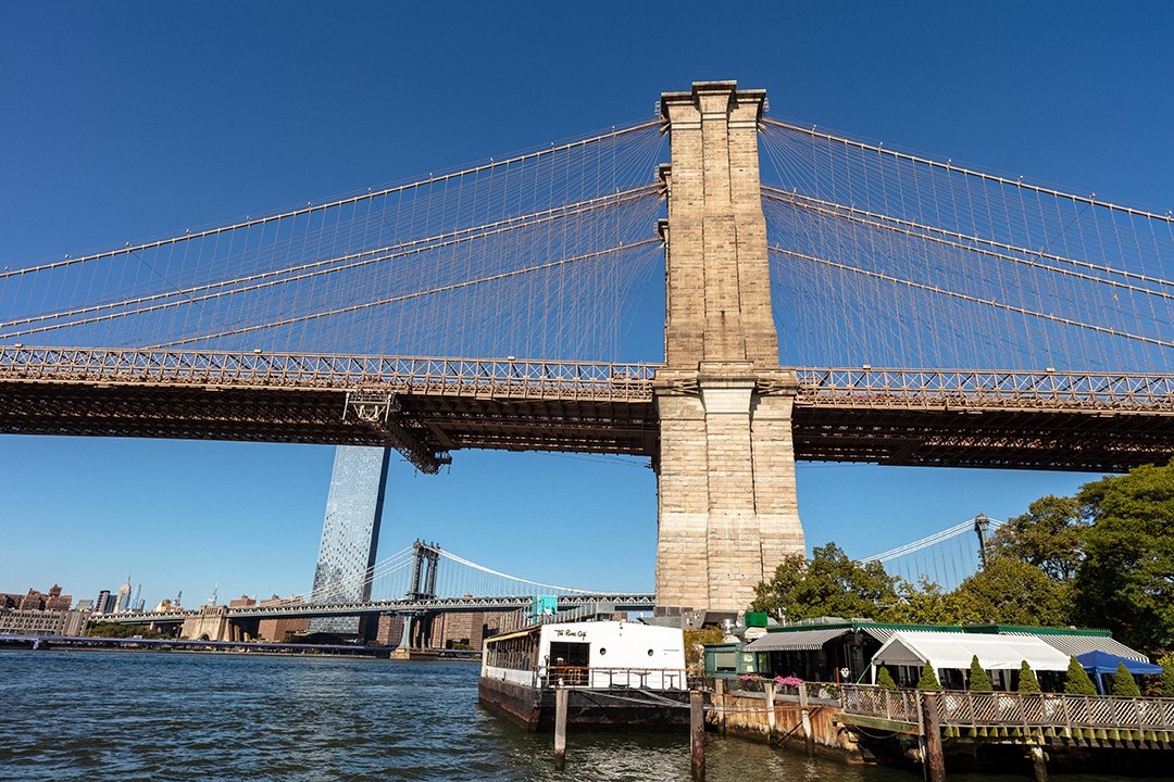 Brooklyn Bridge Side View Drawing