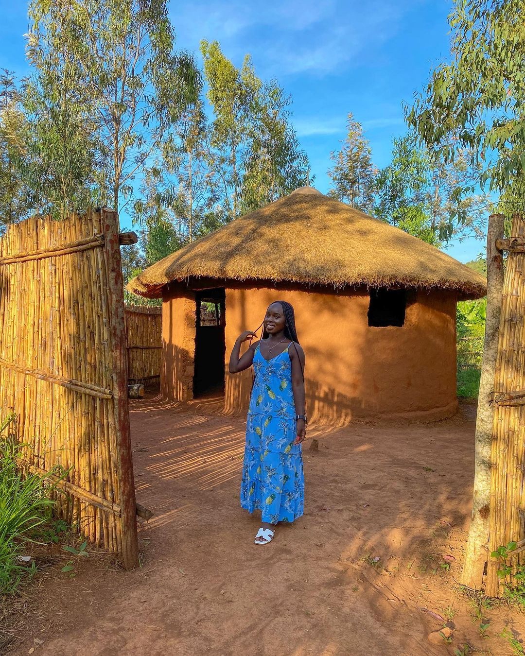 African Village Huts Inside
