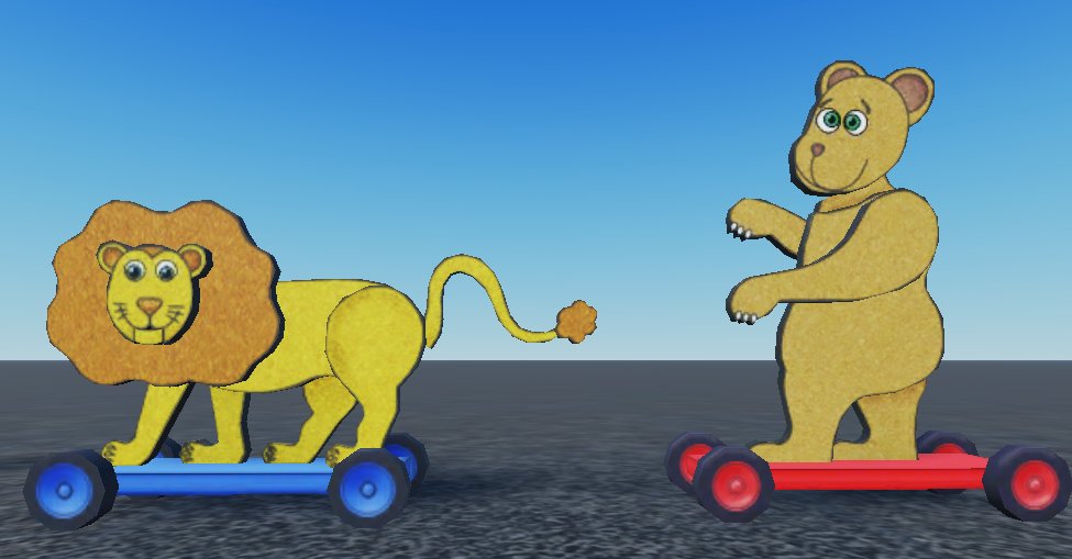 Teletubbies Bear And Lion