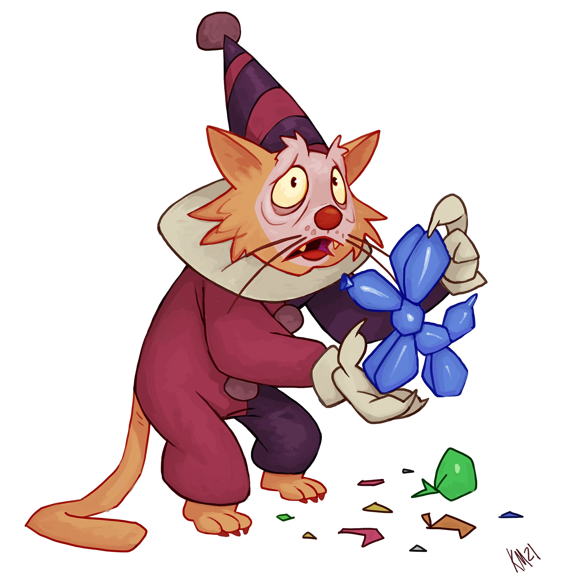 Sad Balloon Cat