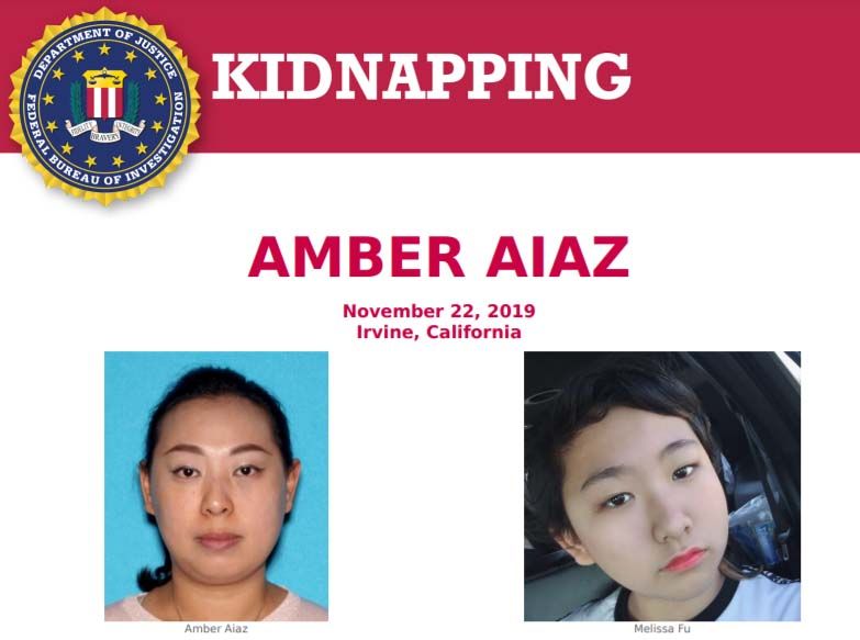 FBI Most Wanted on Twitter: "Amber Aiaz and her daughter, Melissa Fu, were last seen on November ...