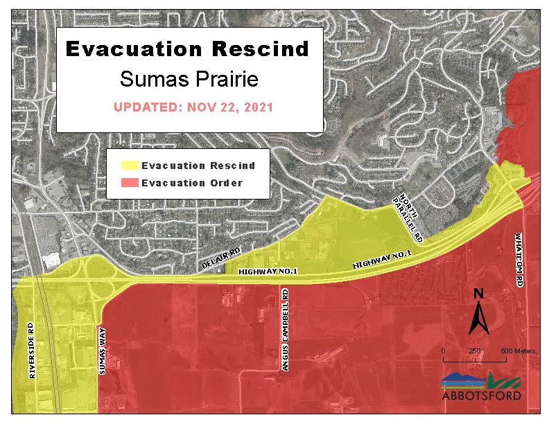 Evacuation Order has been downgraded to an Alert for Sumas Prairie ...