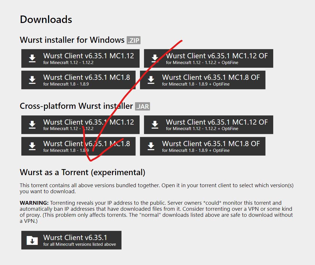How to comdine minecraft optifine with wurst hack client - pohos