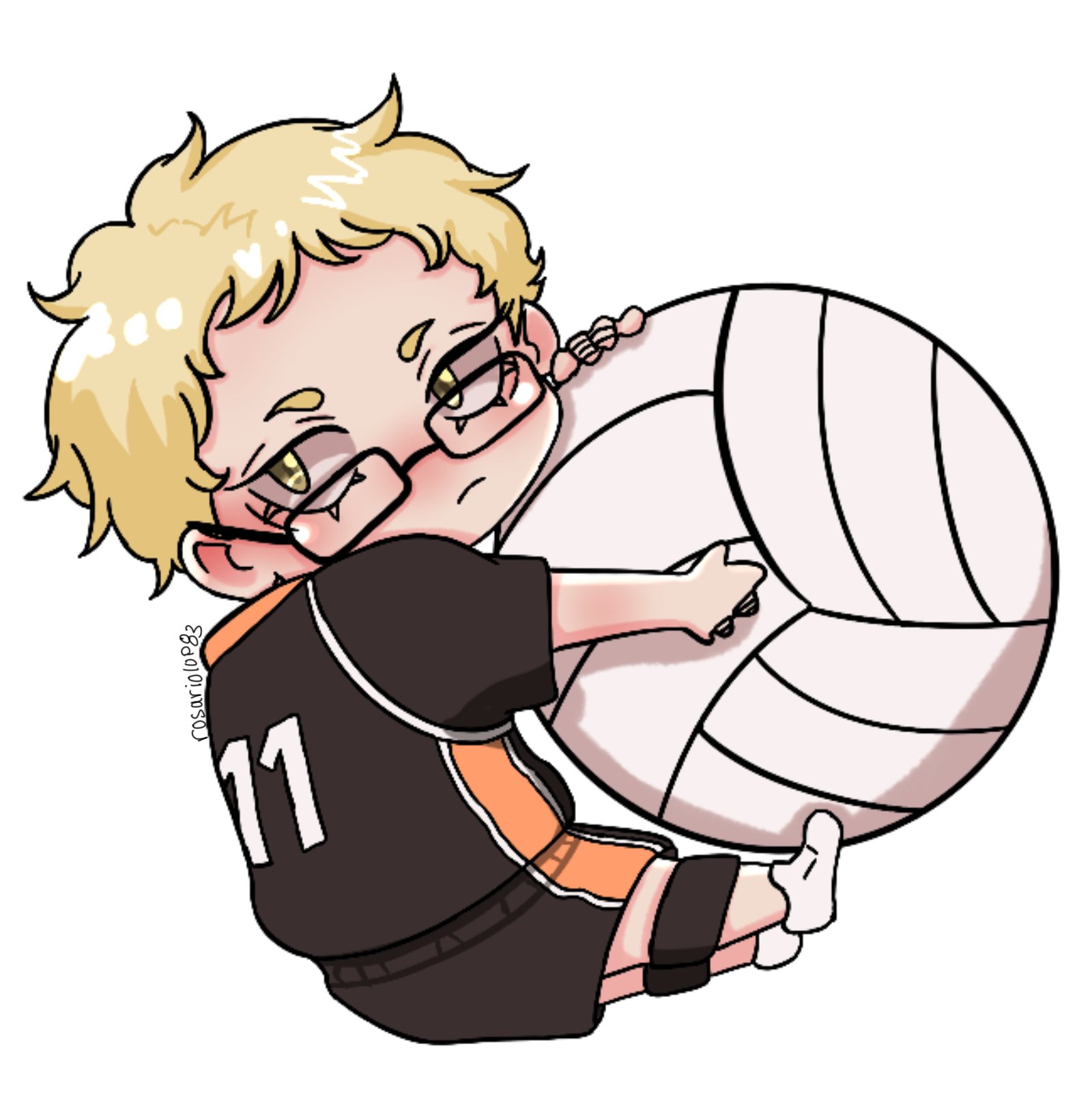 Haikyuu Tsukishima Chibi