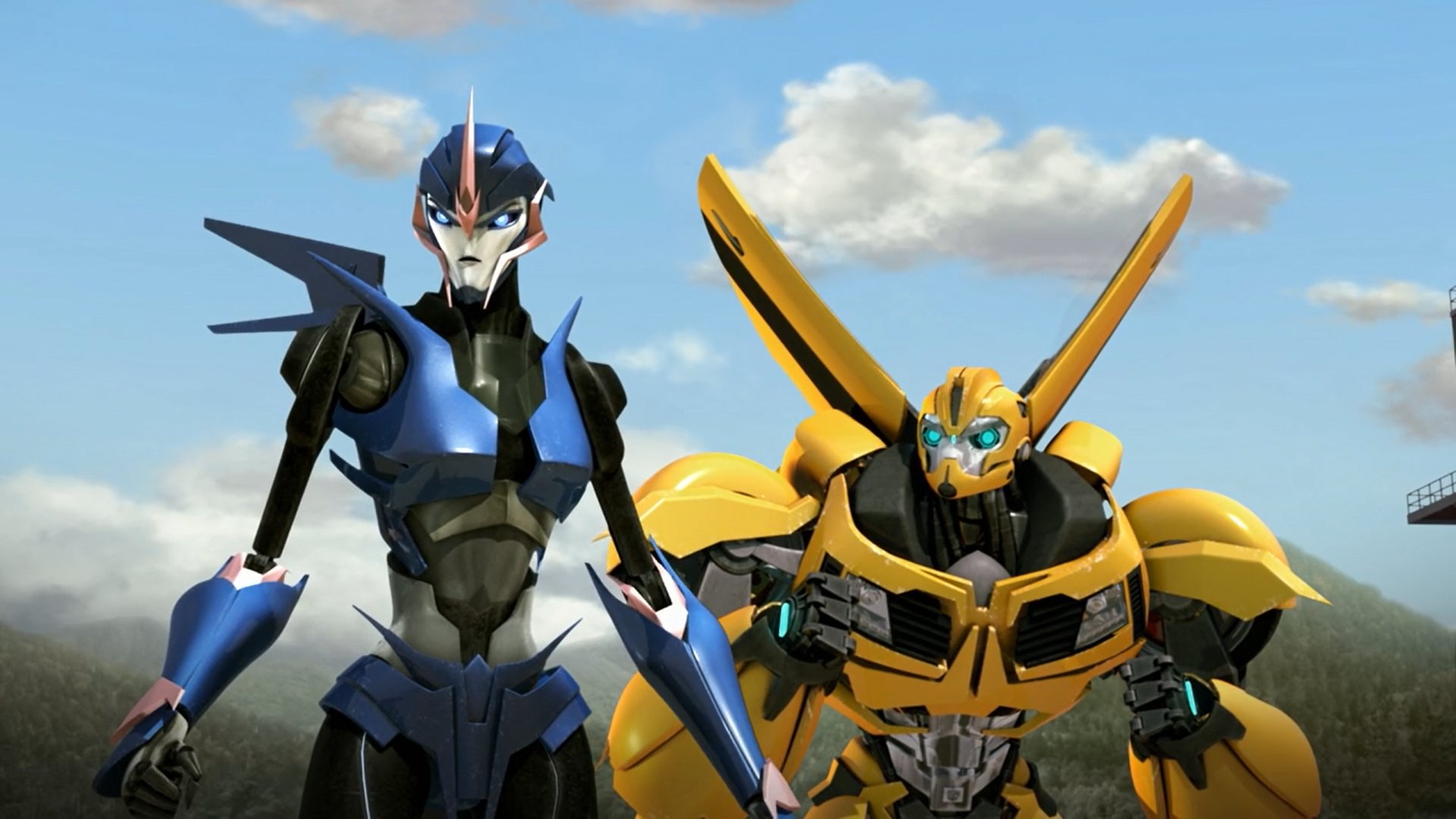 Transformers Prime Arcee And Bumblebee
